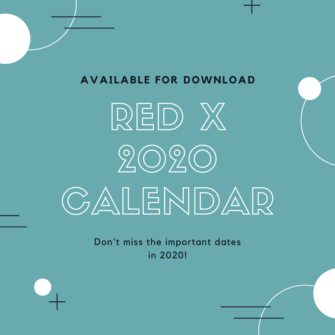 RedX 2020 Calendar